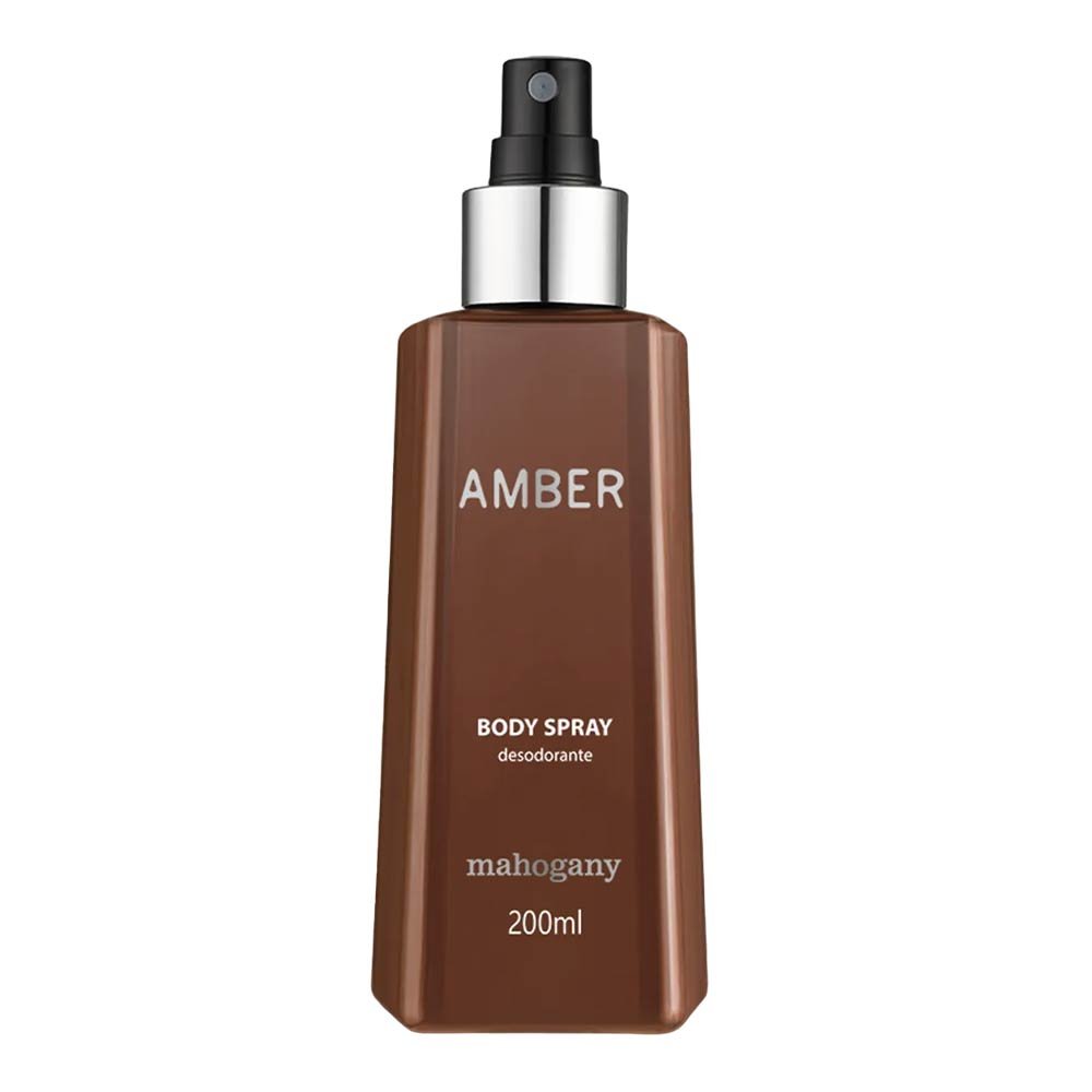 Body Spray Masculino Amber 200 Ml Mahogany – Central Flor